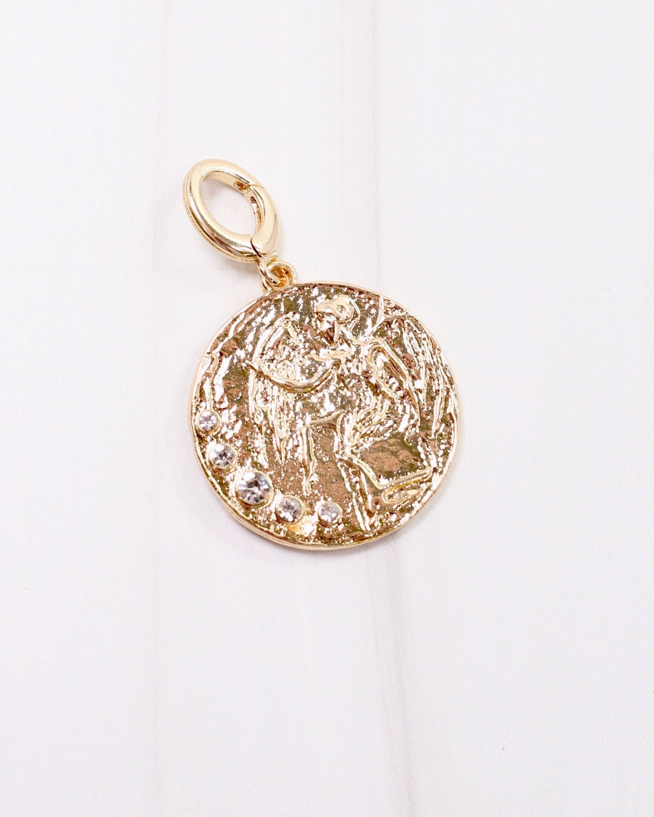 Angelica Gold Coin Charm – The Radish Loft Apparel & Gifts